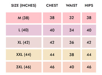 Size Chart – Clothes Junction